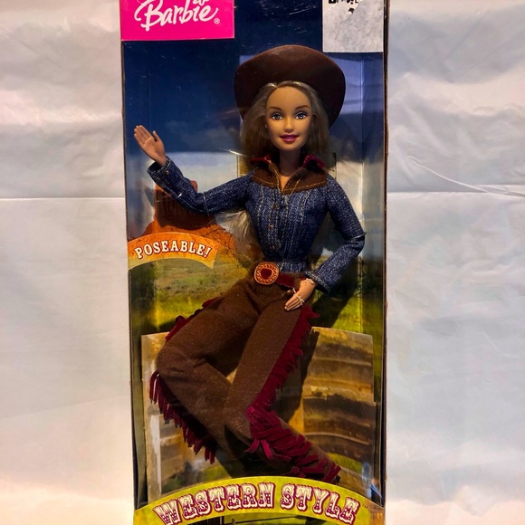 Barbie | Toys | 204 Western Style Barbie New In Box G4598 Poseable ...